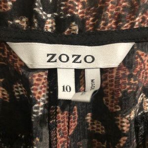 Zozo | Pants & Jumpsuits | Zozo Women Golden Garden Floral Print Pant ...